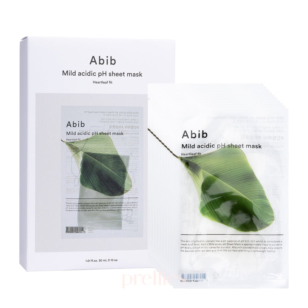 Abib 弱酸性魚腥草鎮靜面膜 10片裝/盒 — Pretties.com.hk