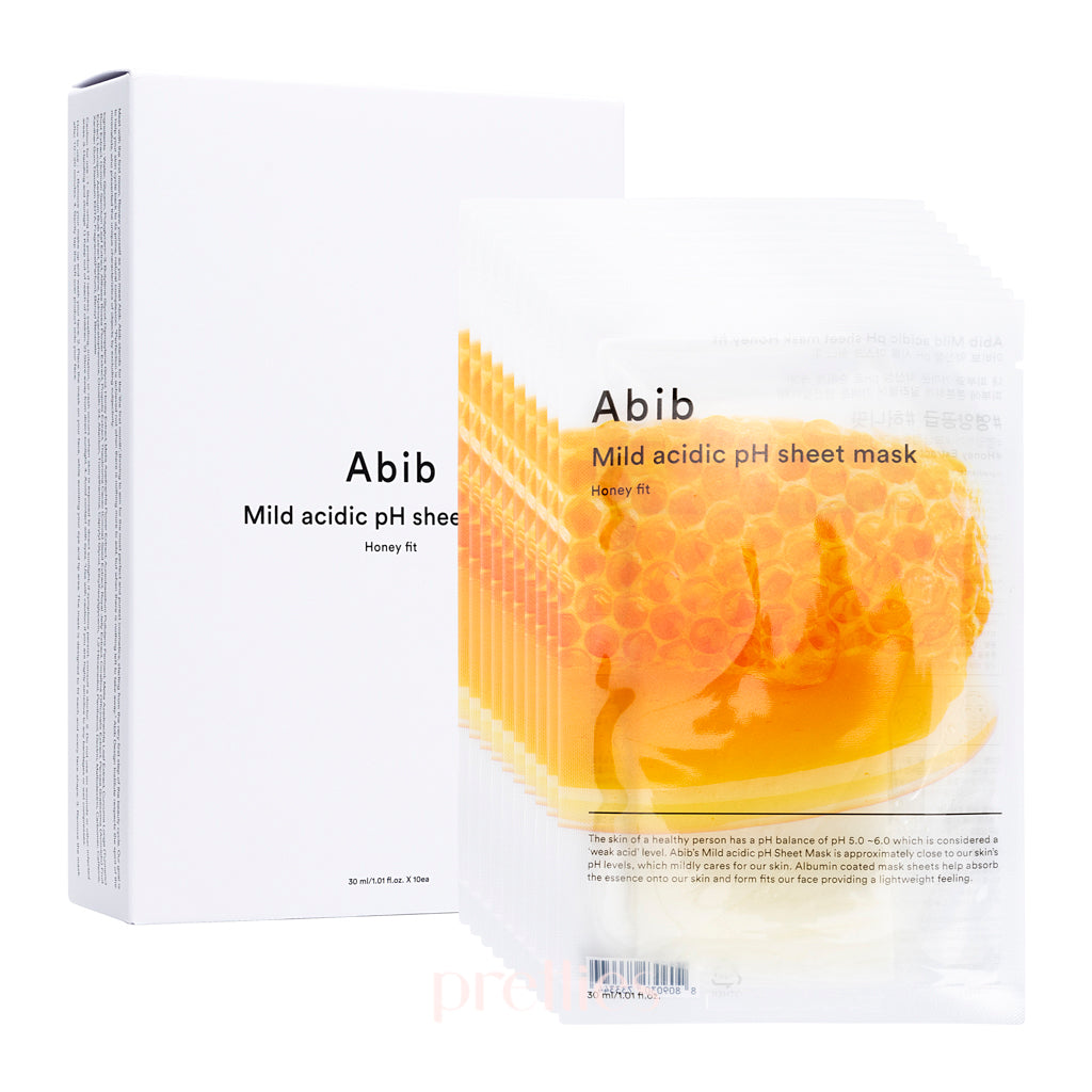 Abib Mild Acidic PH Sheet Mask - Honey Fit (10 Sheet/Box) — Pretties.com.hk