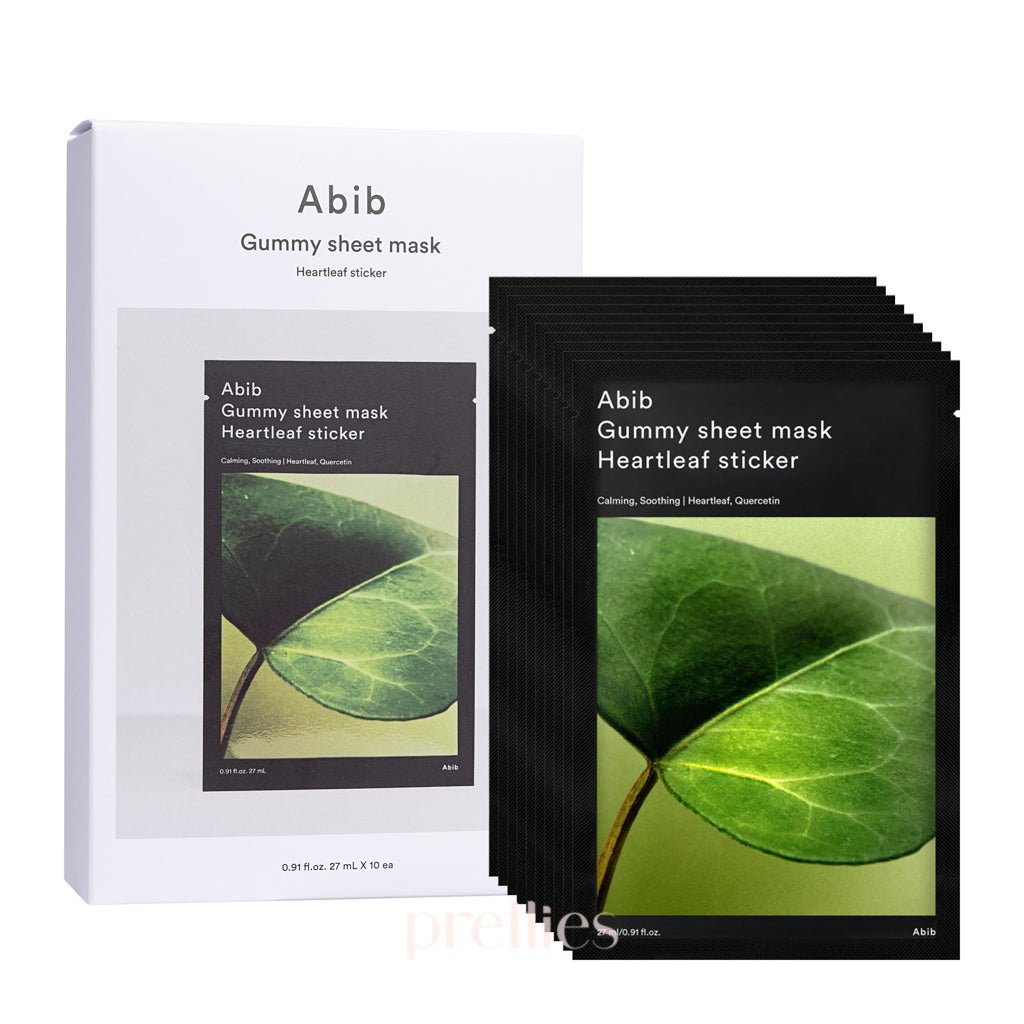 Abib Gummy Sheet Mask - Heartleaf Sticker (10 Sheet/Box) - Pretties.com.hk