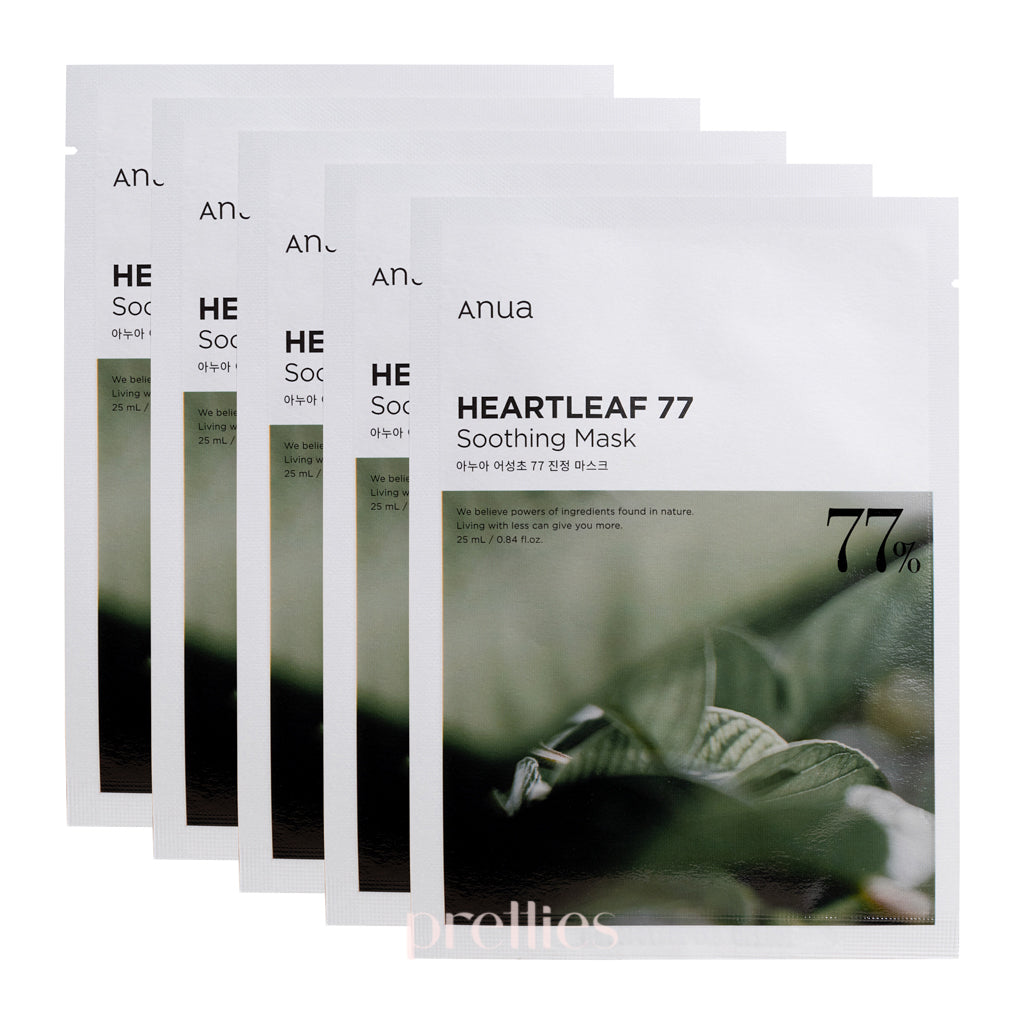 ANUA Heartleaf 77% Soothing Sheet Mask 25ml x5pc — Pretties.com.hk