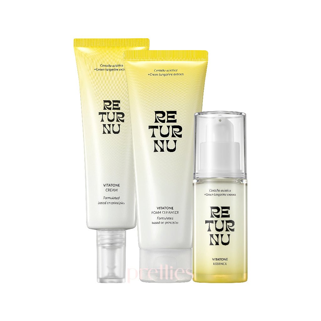 RETURNU Vitatone Foam Cleanser + Cream + Essence [Set] — Pretties.com.hk