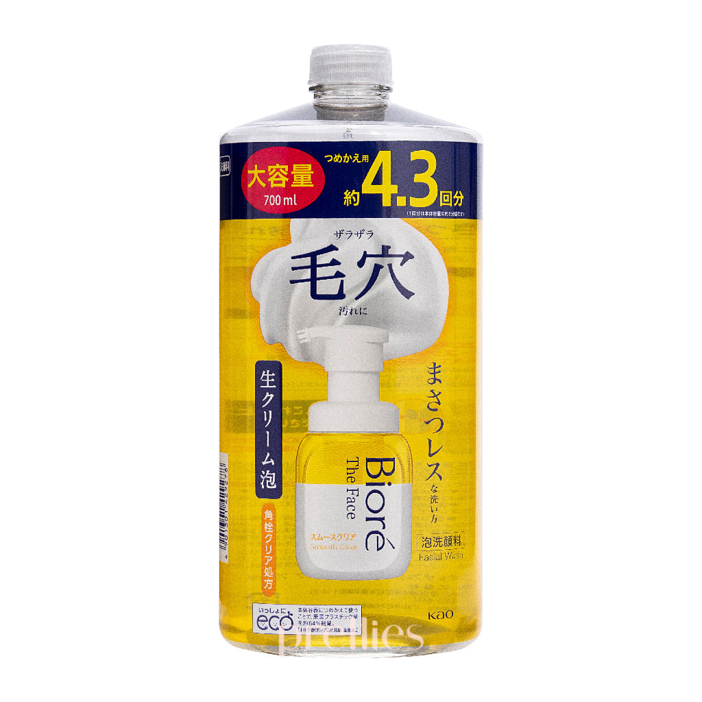 BIORE The Face Foaming Facial Wash (Refill) 700ml (Smooth Clear - Yell ...