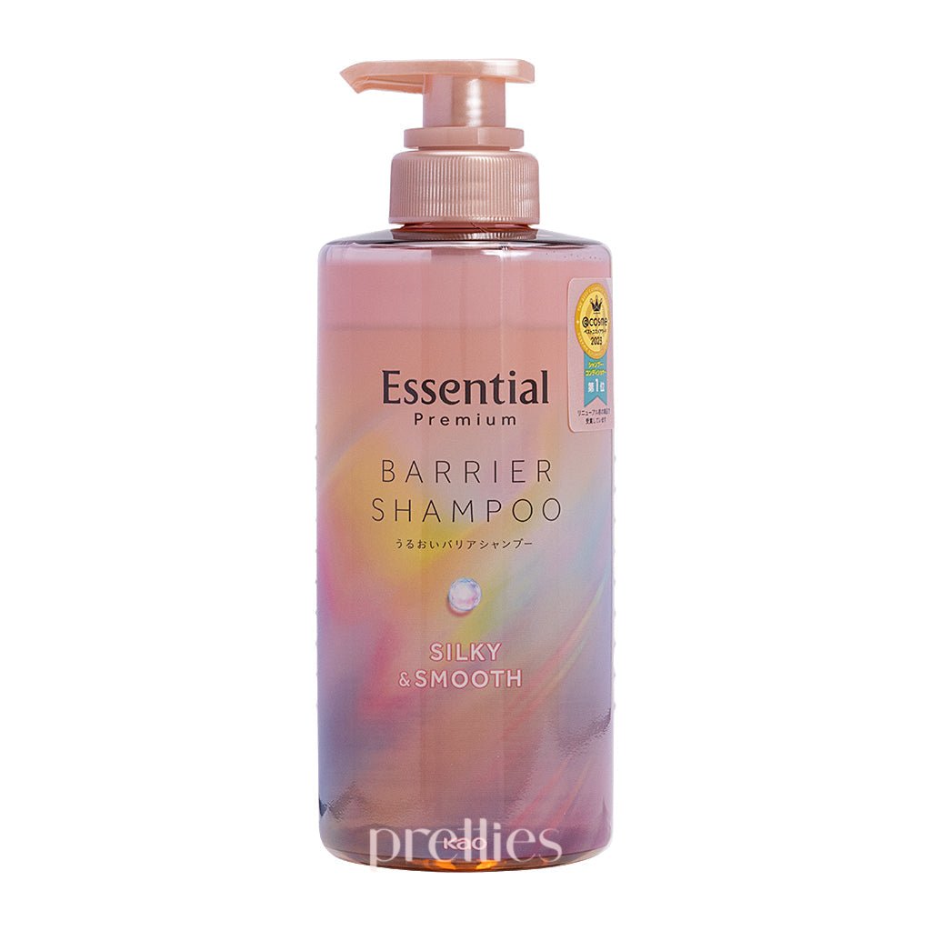 KAO Essential Premium Barrier Shampoo - Silky & Smooth 450ml (Pink) (4 ...