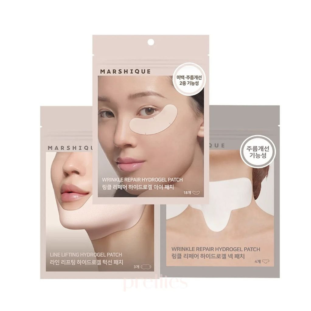 MARSHIQUE Triple Zone Lifting Patch Set (Jawline/Neck/Eye) — Pretties ...