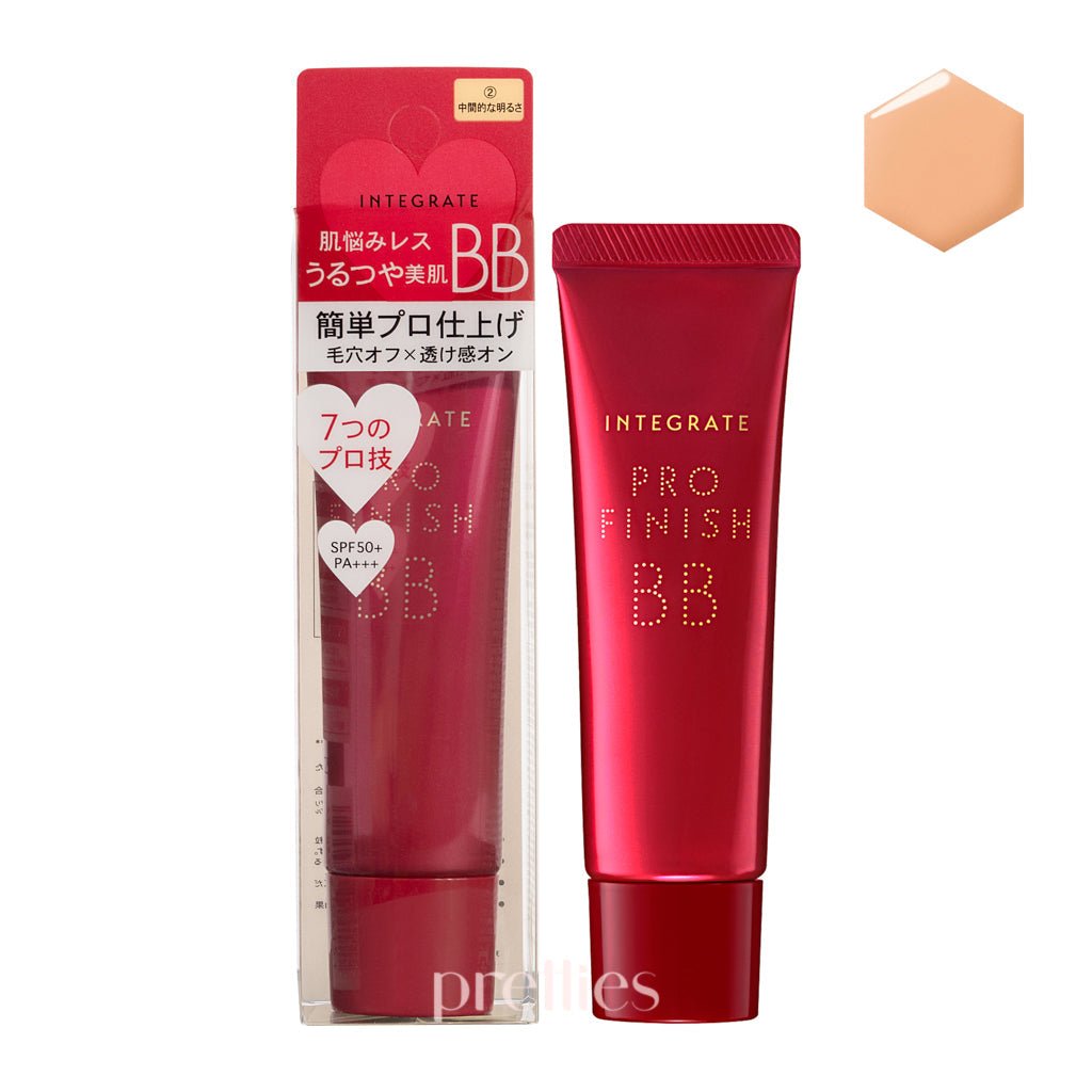 Shiseido INTEGRATE Pro Finish BB Cream SPF50+ PA+++ (#2 Natural Beige) — Pretties.com.hk